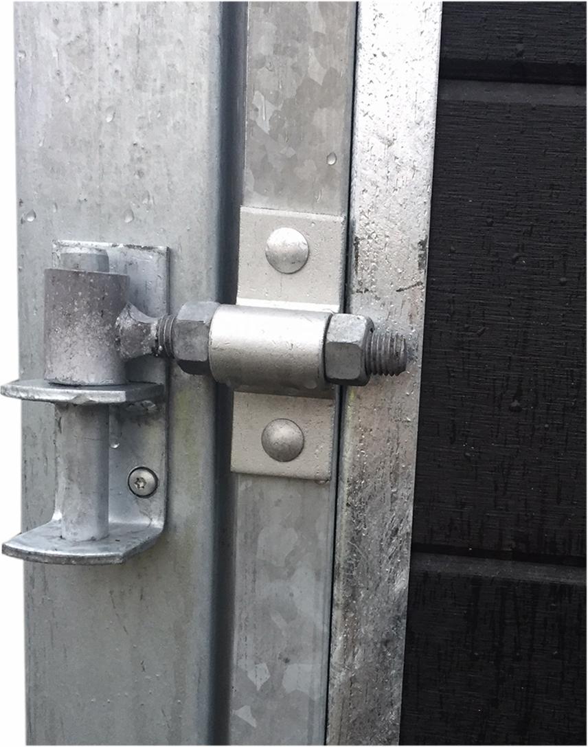 Futura WPC Tor links 99x145 cm + 16 cm Pfosten - 17563-1 - wartungsfrei